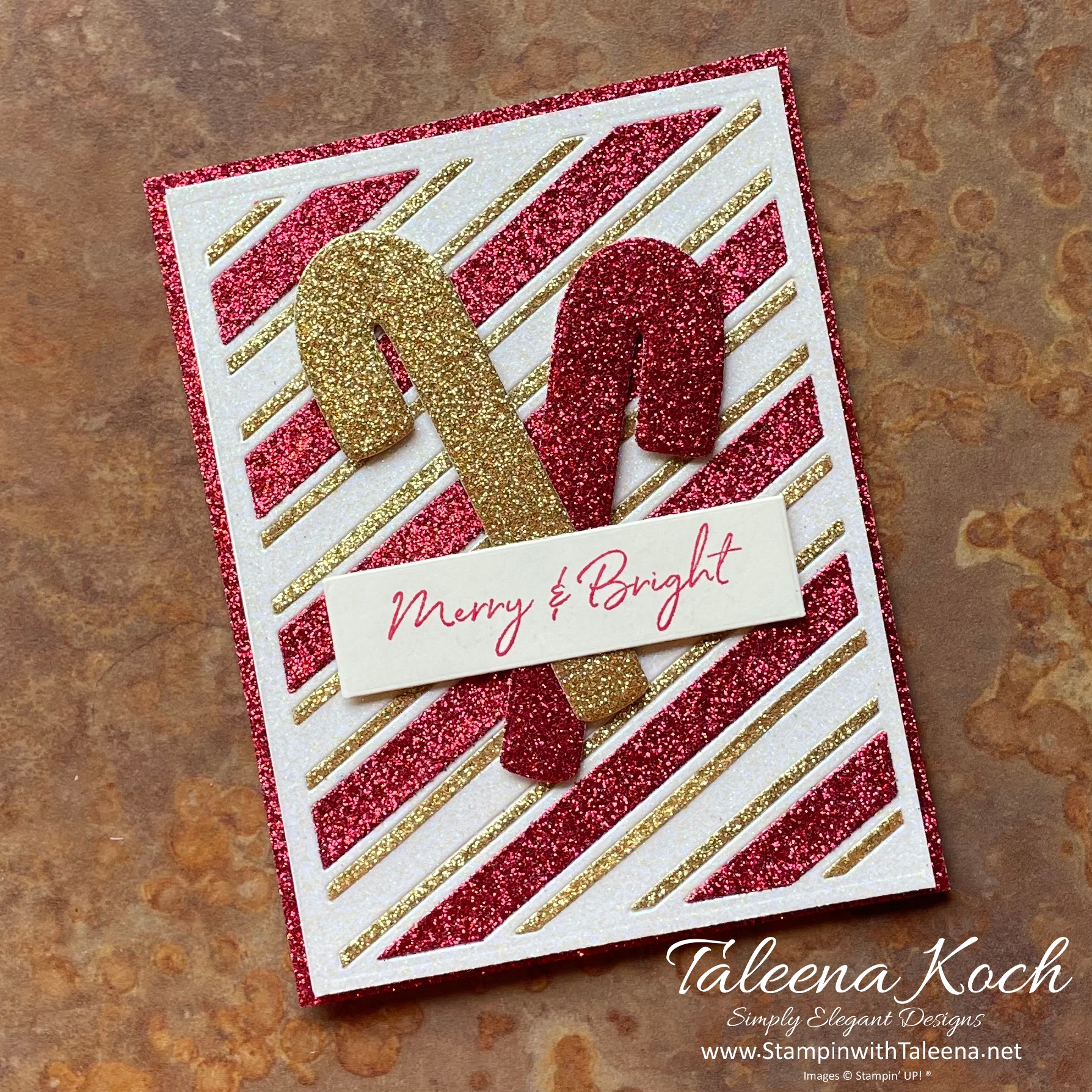 12 Days of Paper: Glimmer and Red & White Glimmer Card – Stampin' with ...